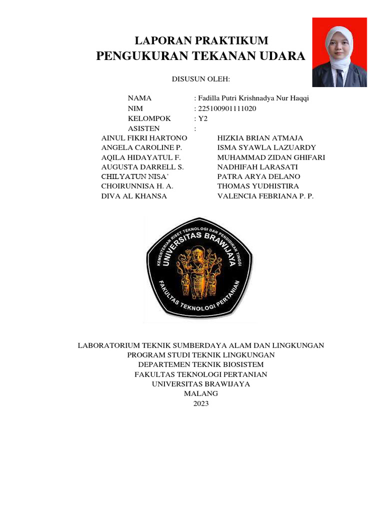 Pengukuran Tekanan Udara | PDF | Sains & Matematika