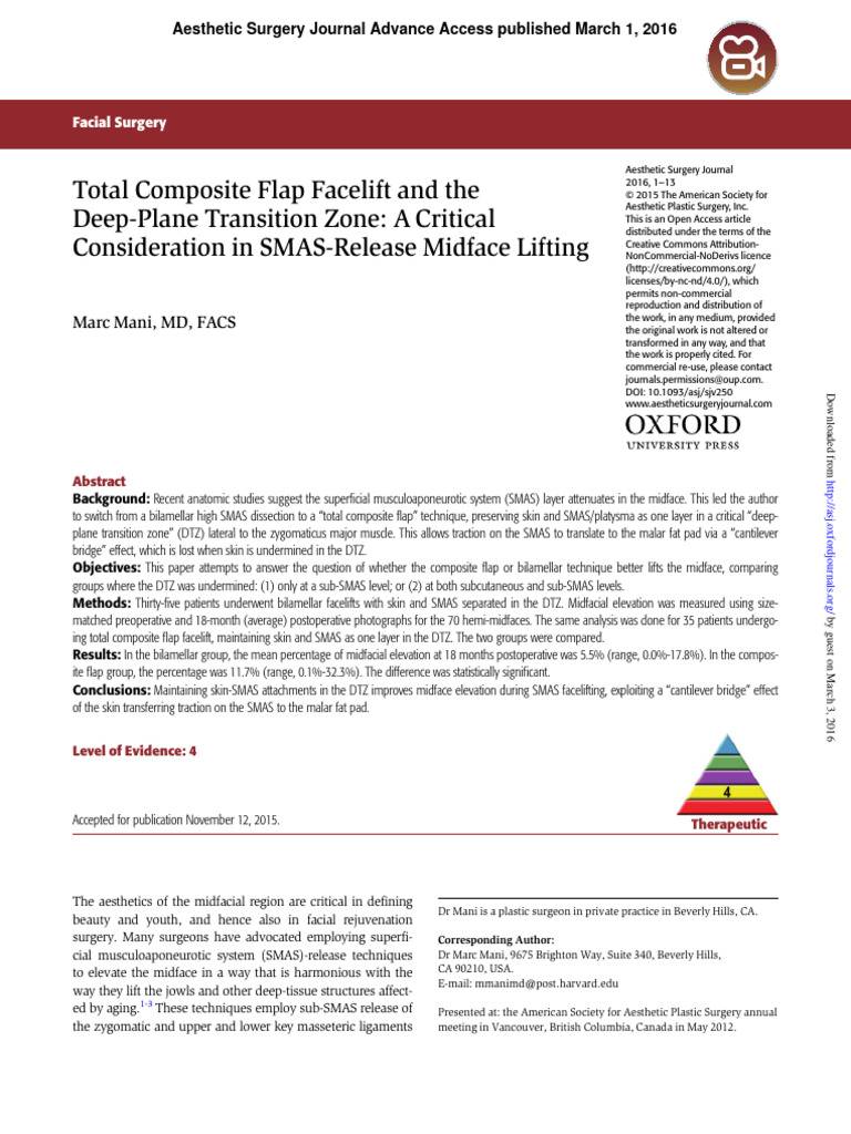 Total-Composite-Flap-Facelift-and-the-Deep-Plane-T 2 | PDF | Human Head ...