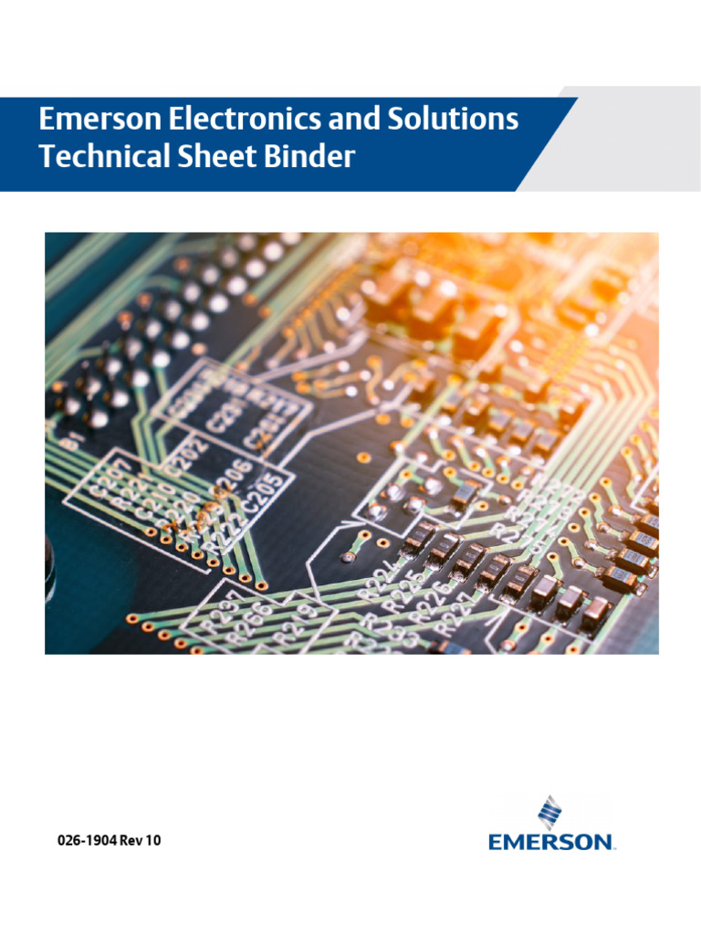 Sensores Emerson | PDF | Electrical Resistance And Conductance | Resistor