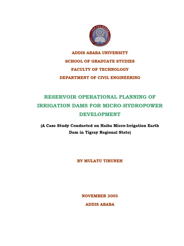 Reservoir Planning for Micro-Hydro | PDF | Hydroelectricity | Reservoir