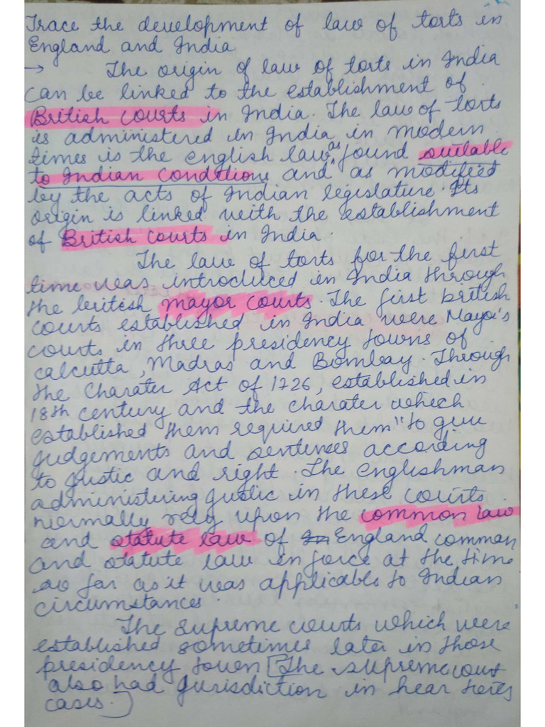 Torts Notes | PDF