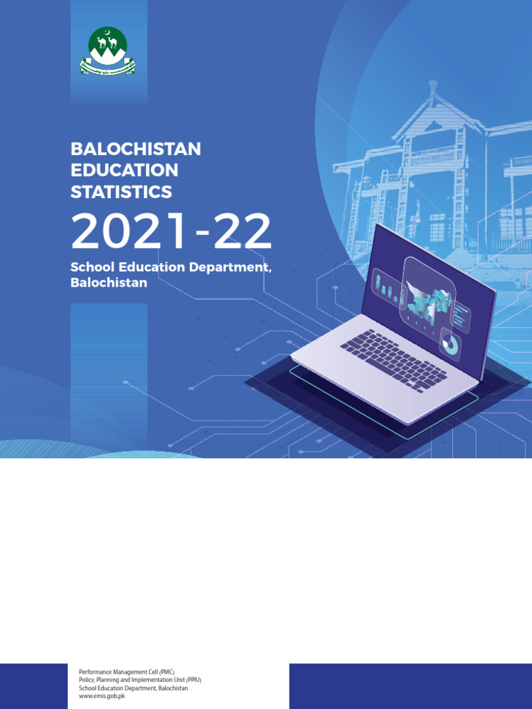 Balochistan Education Statistics 2021-22 | PDF | Schools | Teachers