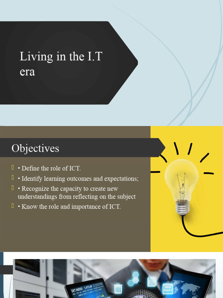 Introduction To It Era | PDF | Educational Technology | Information And ...