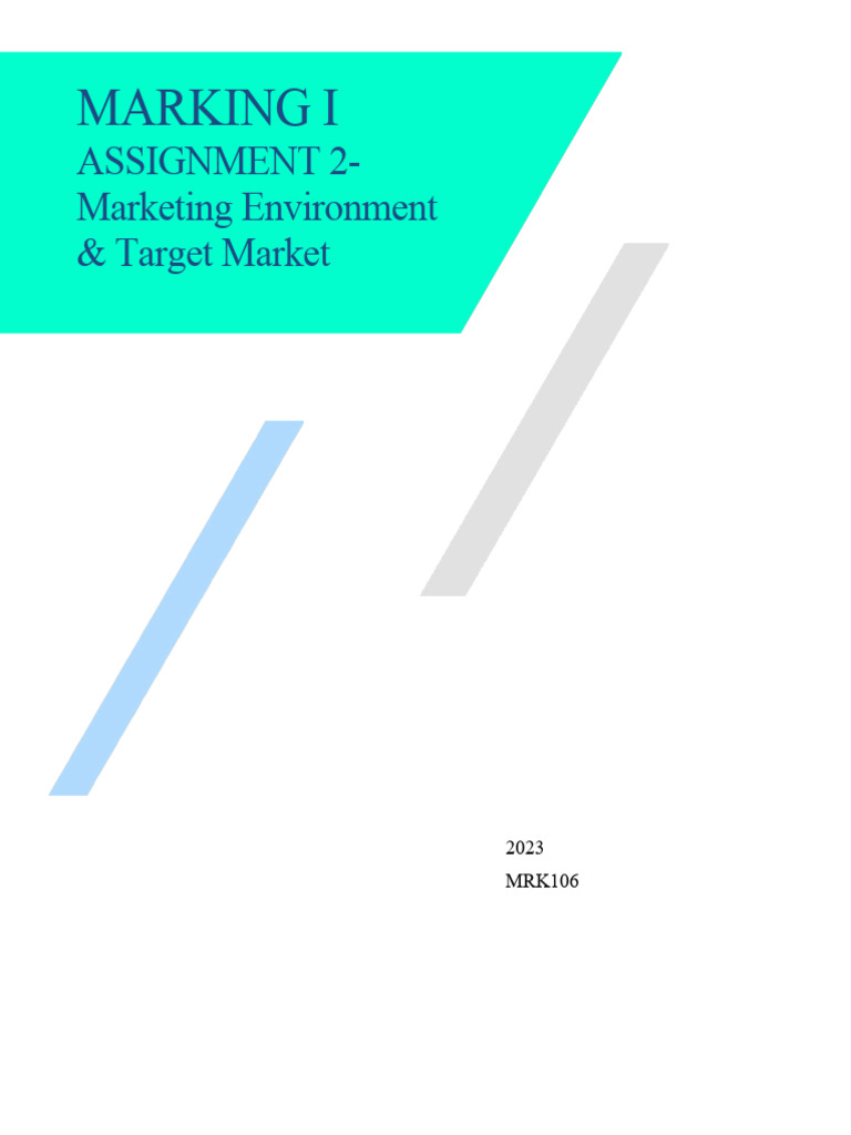 MRK106 Assignment2-Final | PDF | E Commerce | Tariff