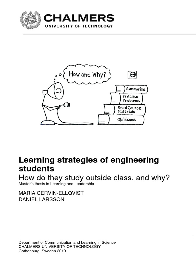 Engineering Students' Learning Strategies | PDF | Metacognition | Learning