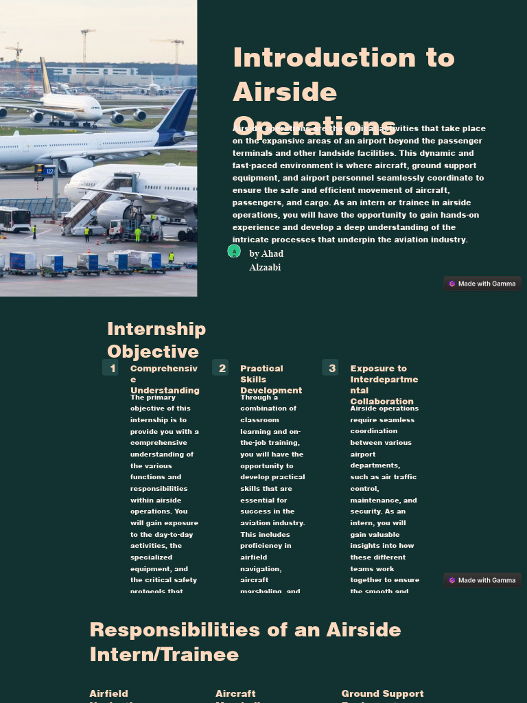 Airside Operations Internship Guide | PDF | Airport | Internship