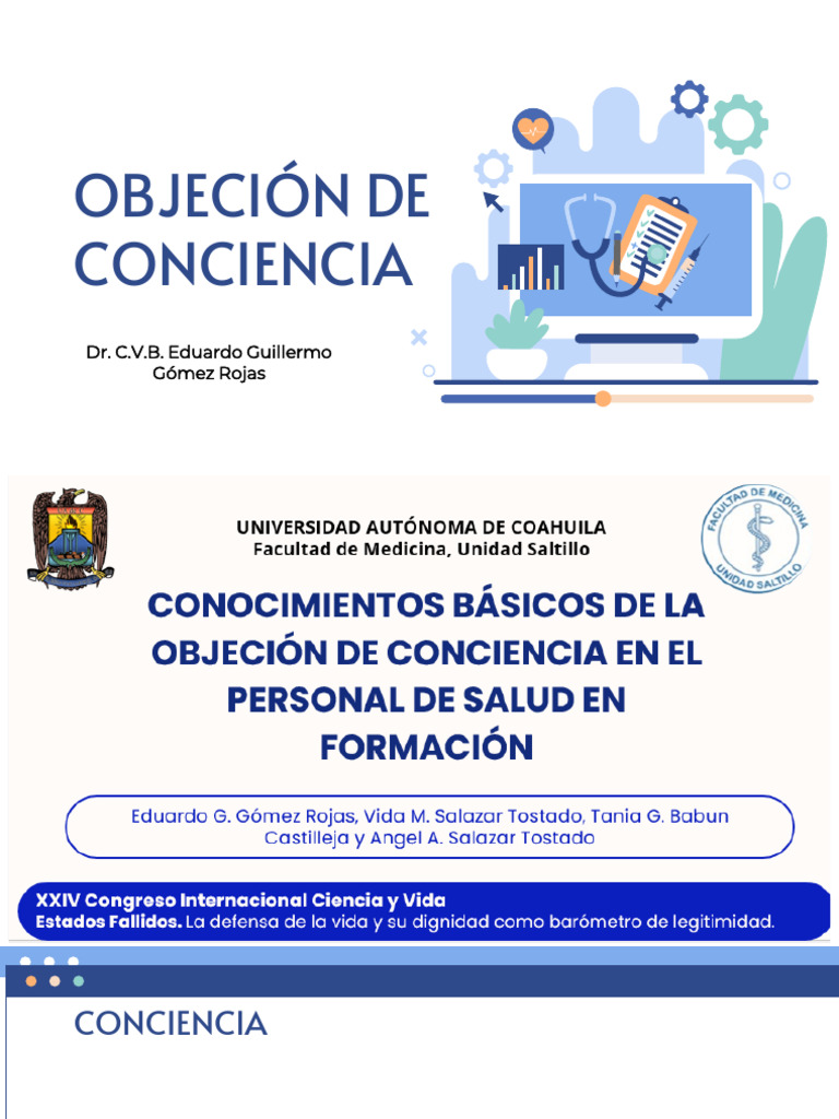 Objeción de Conciencia Sanitaria: Aspectos Clave | PDF | Objetor de ...