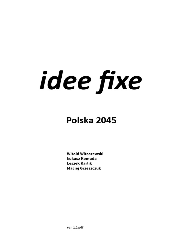 Idee Fixe 1.2 | PDF