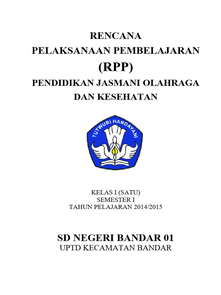RPP Penjas SD Kurikulum 13 Kelas I Semes | PDF