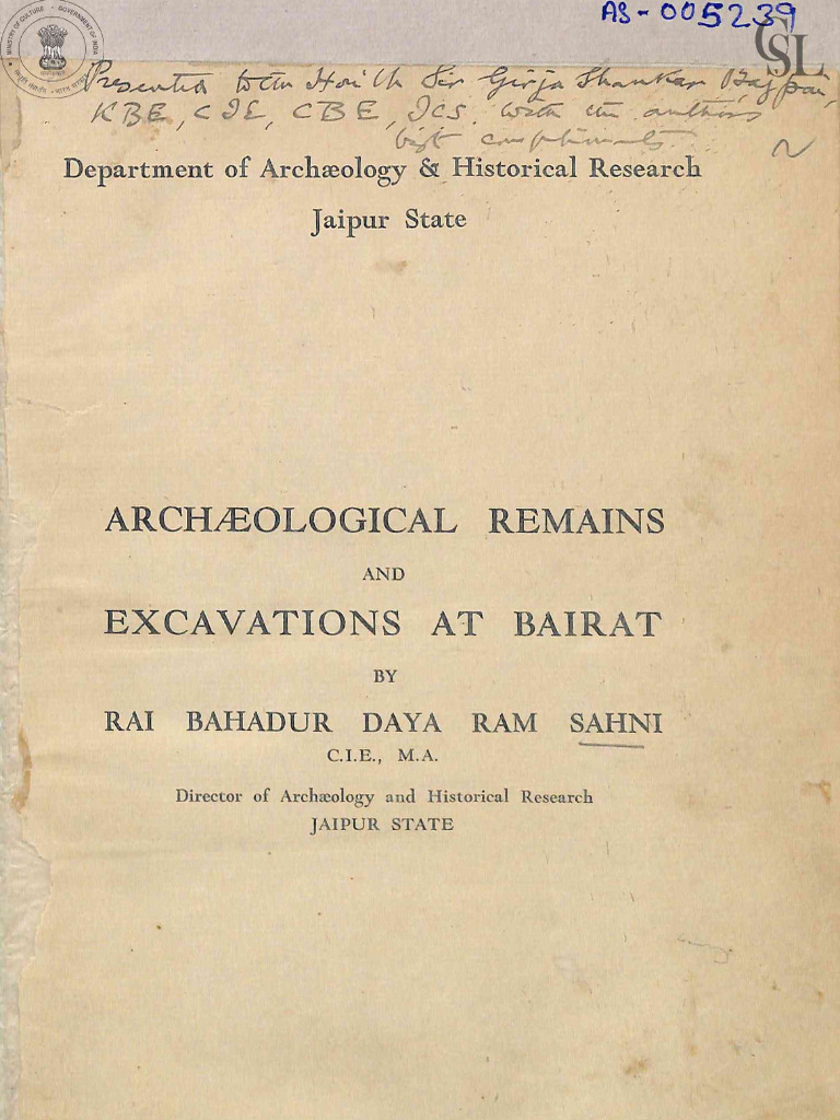 Archaeological Reamins at Bairat | PDF