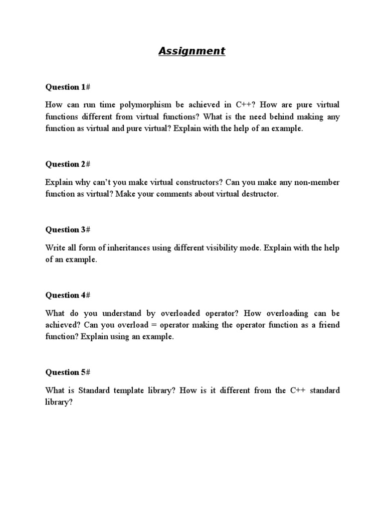 Assignment Oops | PDF | C++ | Subroutine Assignment Oops | PDF | C++ | Subroutine