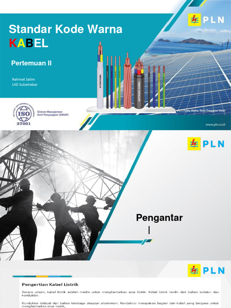 Standar Warna Kabel Listrik PLN | PDF | Griya & Taman | Komputer