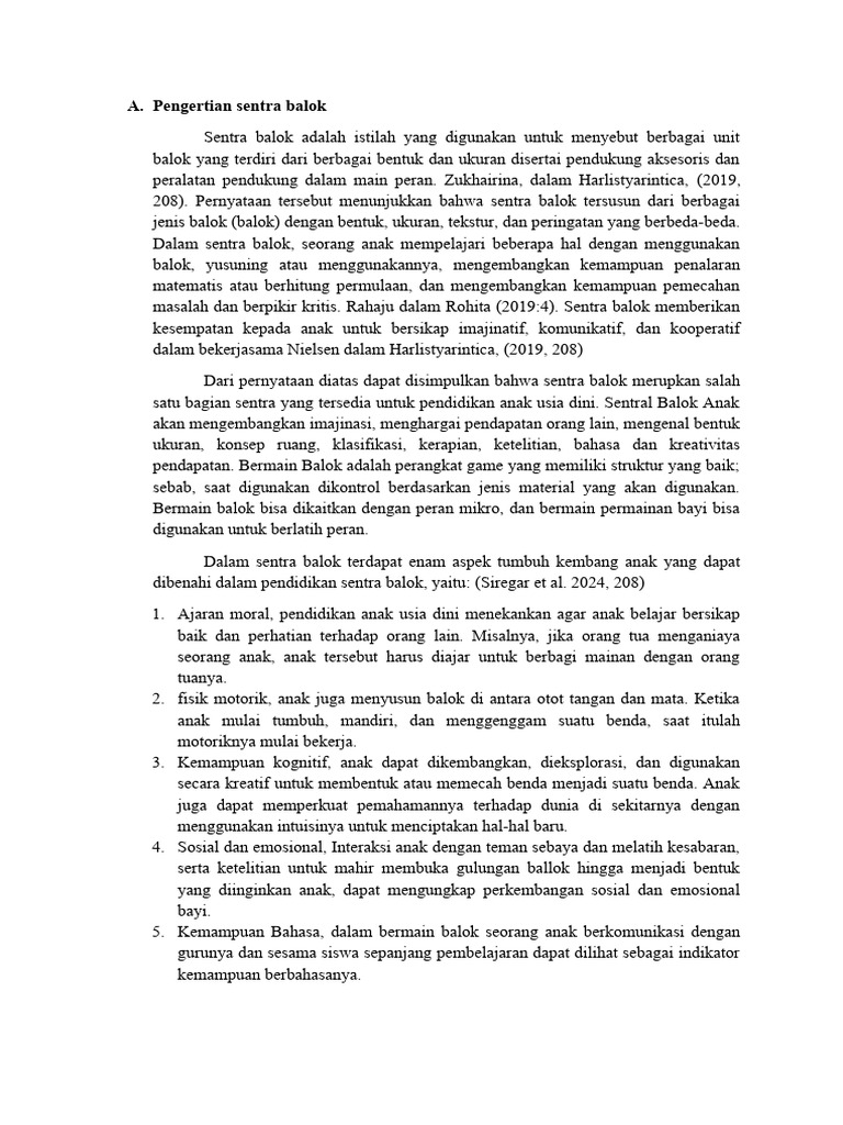 Sentra Balok | PDF | Karier & Perkembangan | Kesehatan Holistik