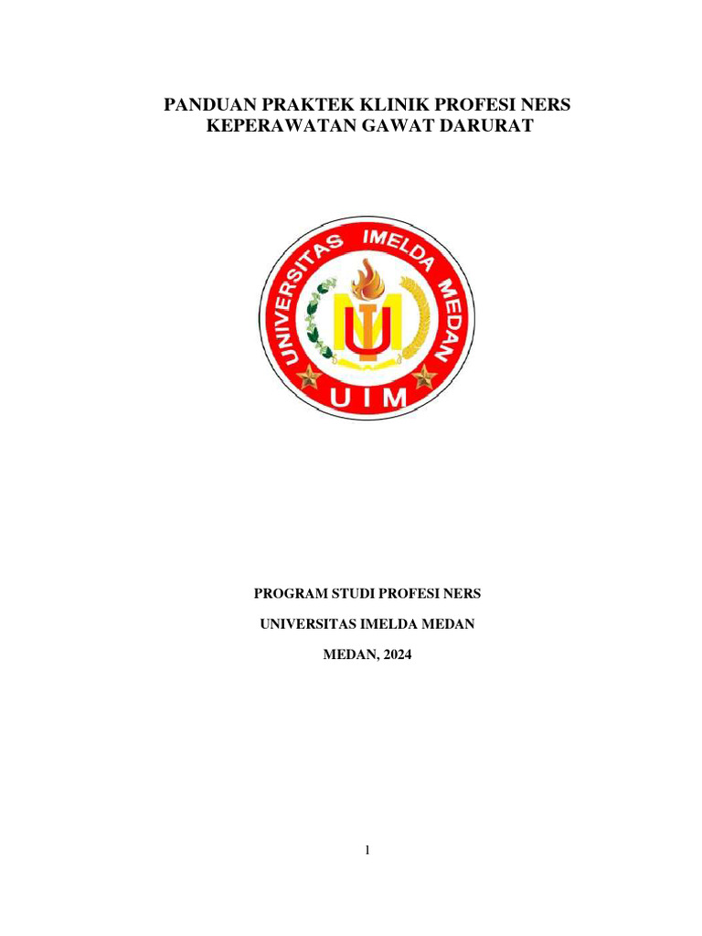 Panduan Stase Gawat Darurat Dan Kritis Prodi Ners Tahun 2023 | PDF | Bisnis