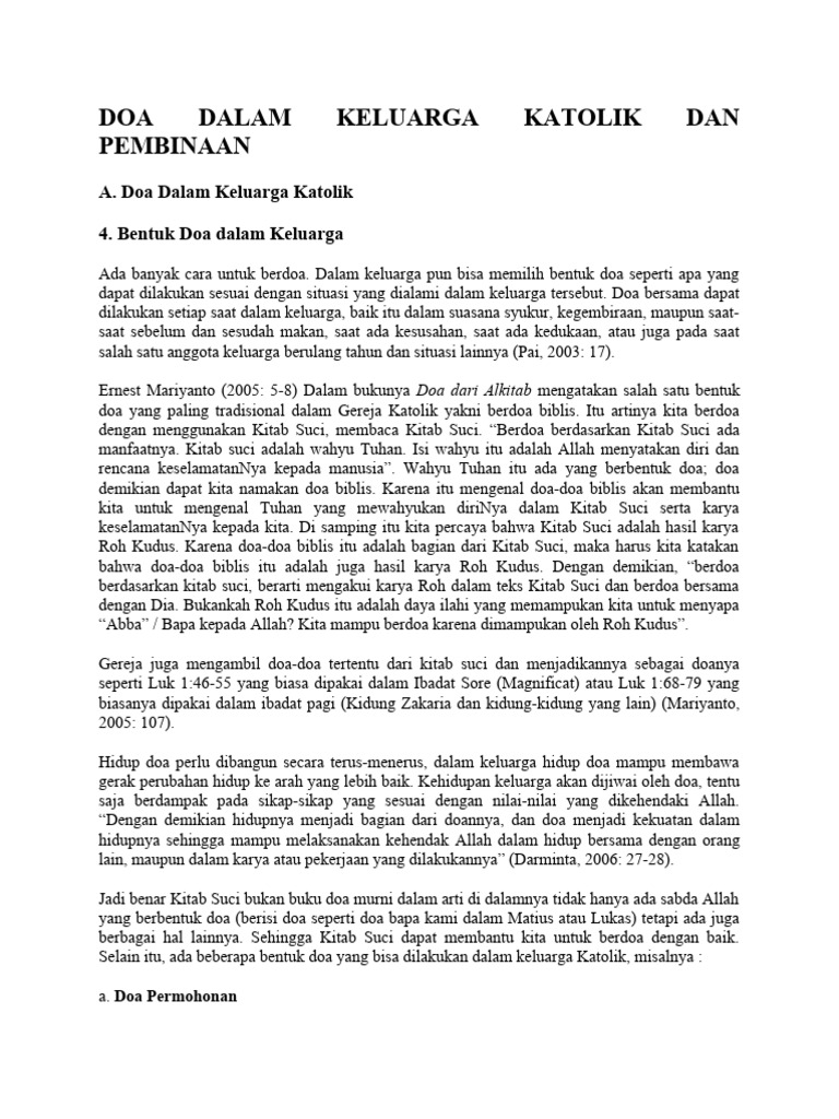 Doa Dalam Keluarga Pdf