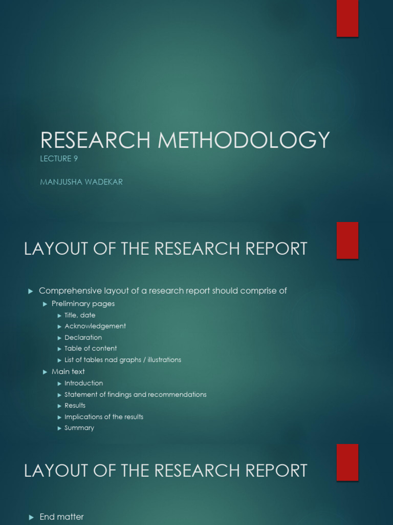 RESEARCH METHODOLOGY_09 | PDF | Statistics | Methodology