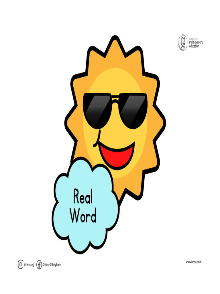 RealNonsense+Word+Sun+Sort | PDF