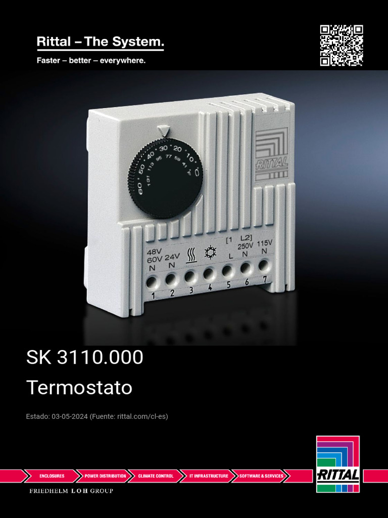 Hoja de Datos Rittal 3110000 | PDF | Ingeniería Termodinámica ...