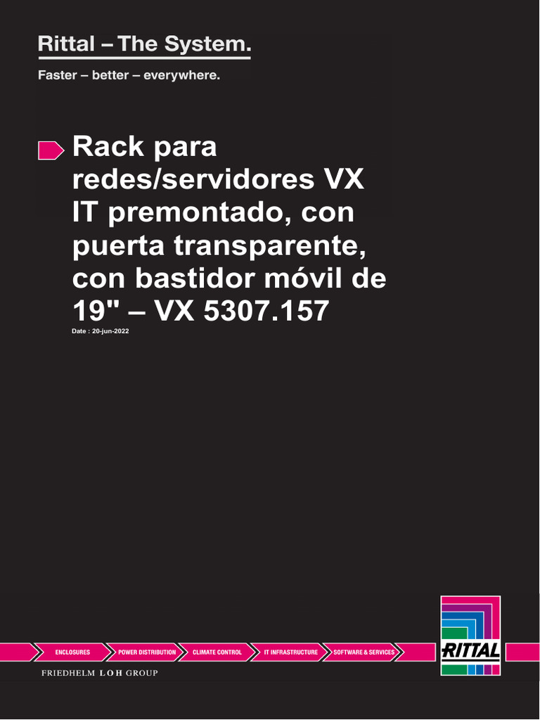 Hoja de Datos Rittal 5307157 | PDF