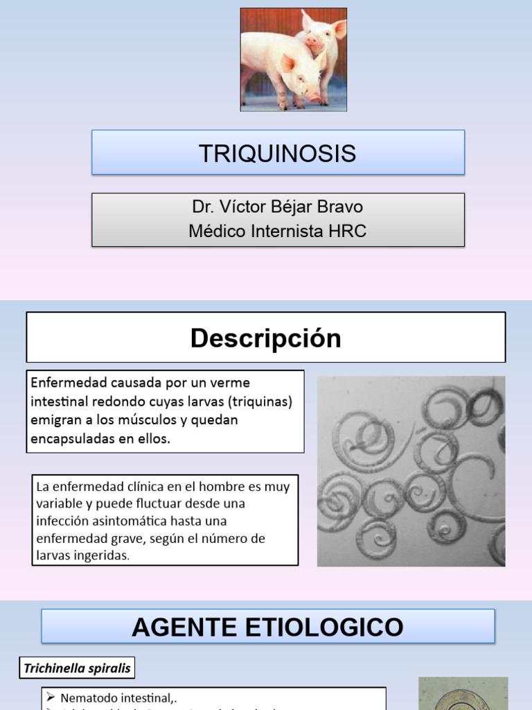 TRIQUINOSIS | PDF | Epidemiología | Causas de la muerte