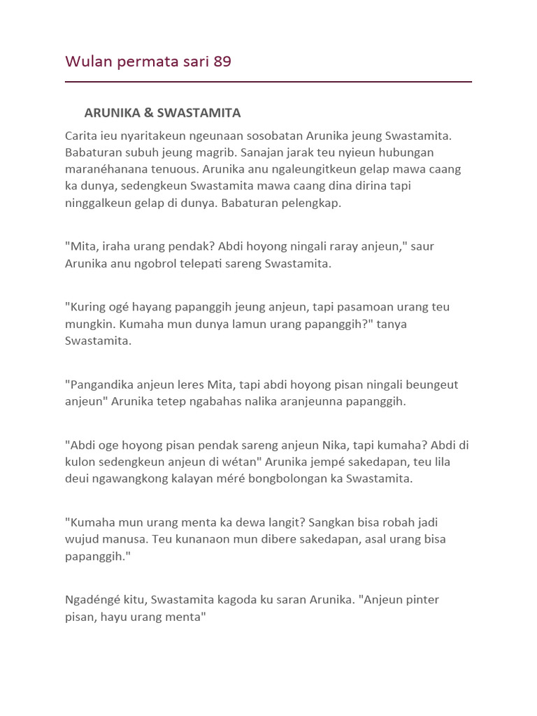 Arunika - Swastamita | PDF