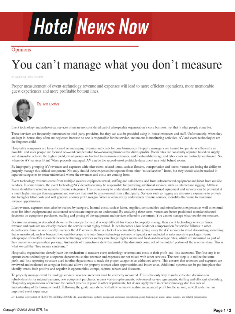 Event Technology Jeff Loether | PDF | Cost | Profit (Economics)