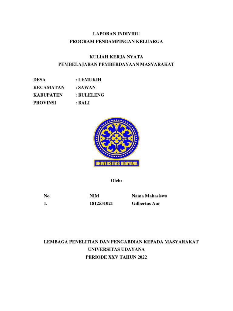 Lap Individu Fixxx | PDF