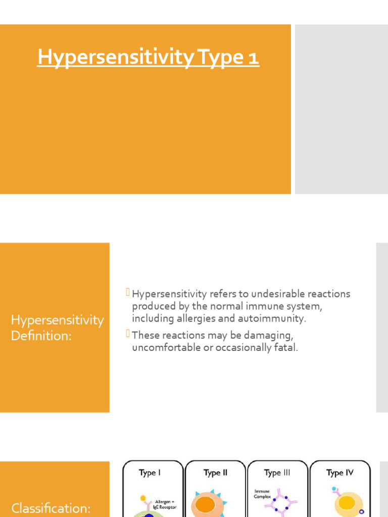 Hypersensitivity Type 1 | PDF | Allergy | Allergen