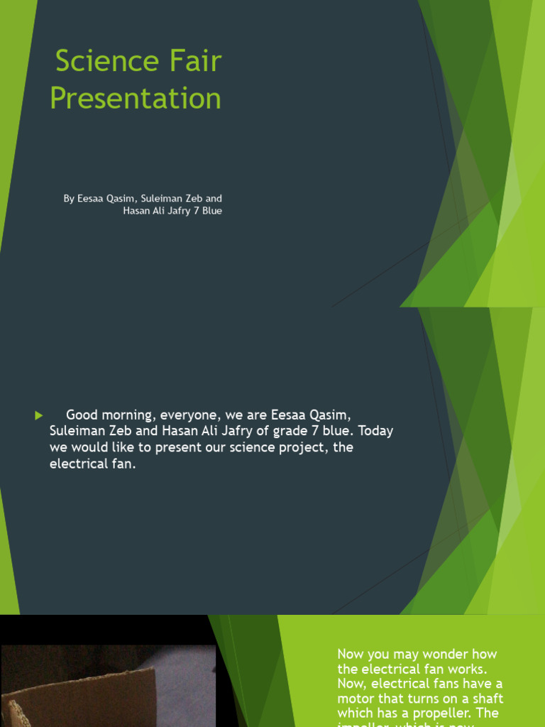 Science Fair Presentation | PDF