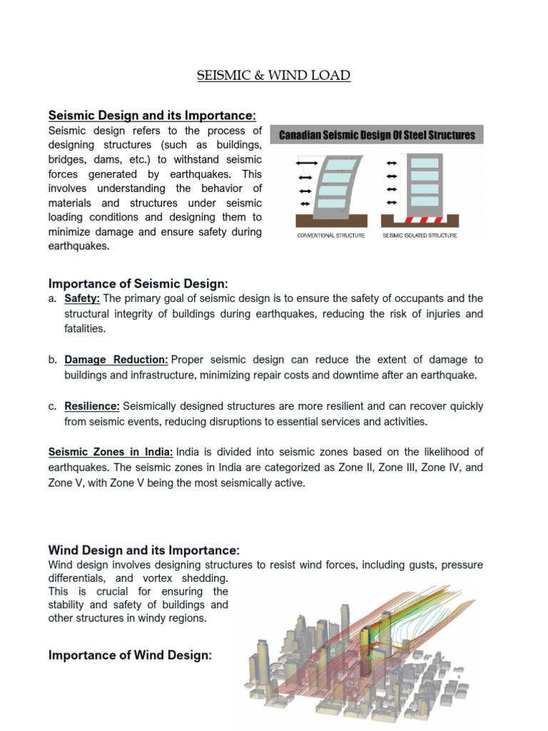 Wind and Seismic Design | PDF | Earthquakes | Wound