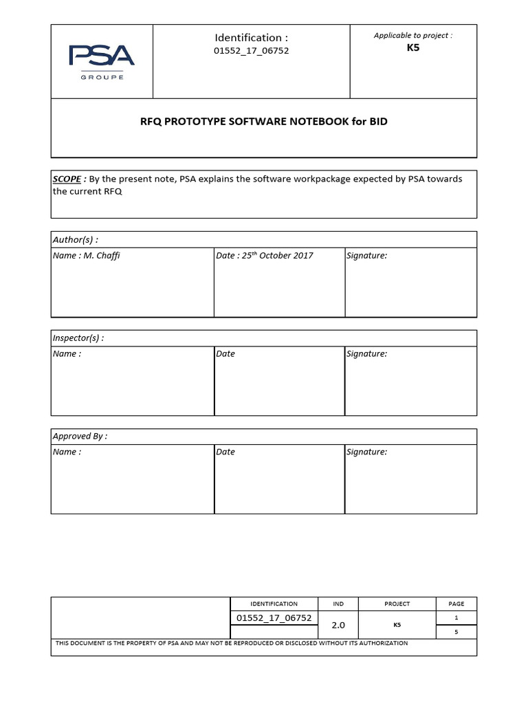 17 06752 RFQ Software Proto Activities For K5 EPS | PDF | Computer ...