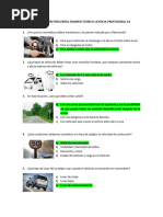 Examen Licencia Clase A2: Preguntas Clave | PDF | Licencia de conducir ...