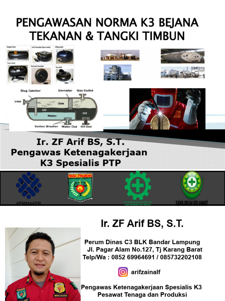 K3 Bejana Tekan & Tangki Timbun | PDF | Teknologi & Rekayasa