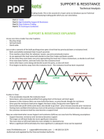 Support and Resistance Simplified | PDF | Market Trend | Technical Analysis