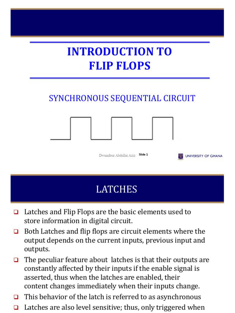 Session 7-Synchronous Sequential Circuit Flip Flop | PDF | Electronic Design ...