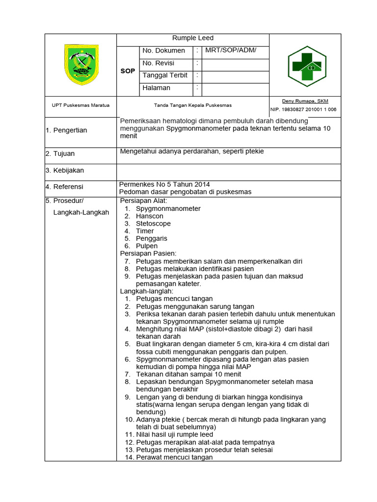 SOP Rumple Leed | PDF