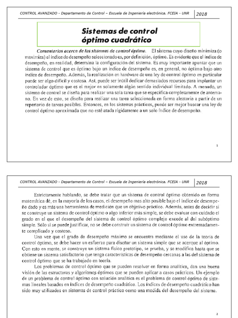 2.1-LQR Discreto | PDF