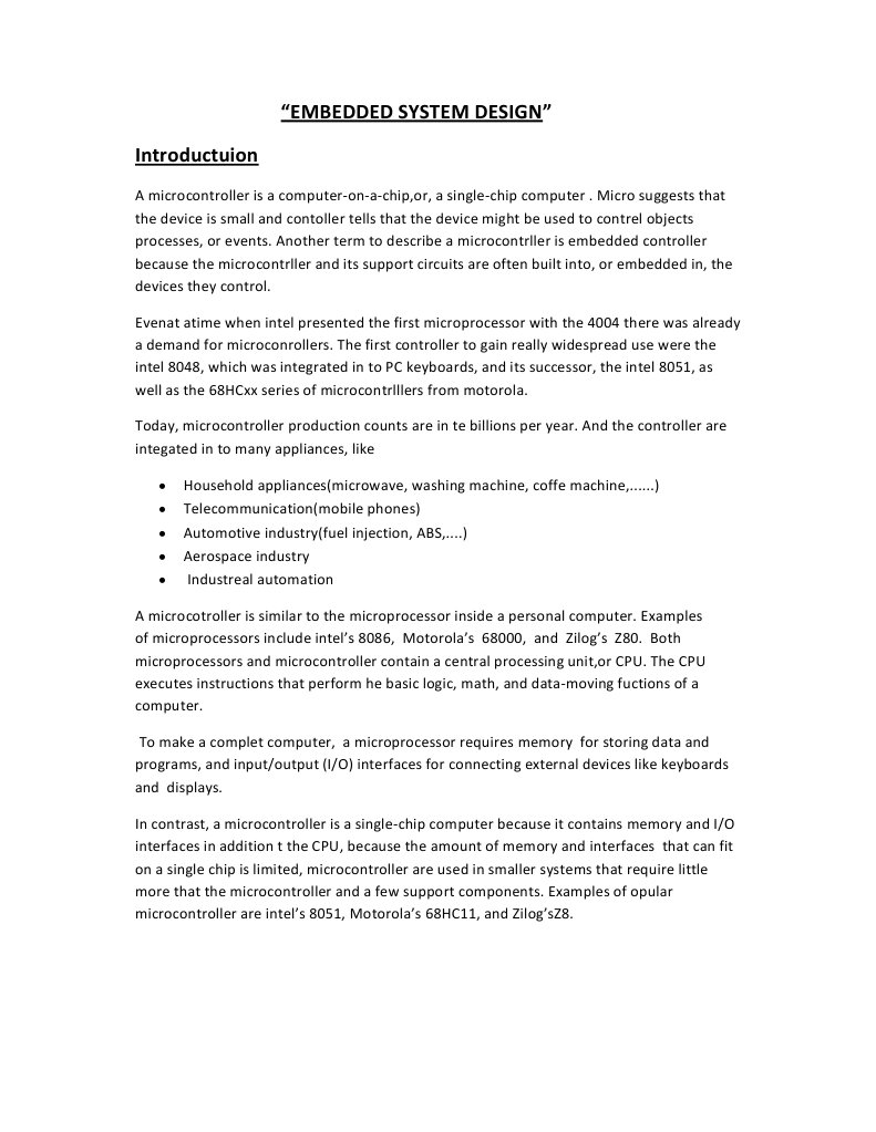 Embedded System Design | PDF | Electrical Engineering | Digital Technology