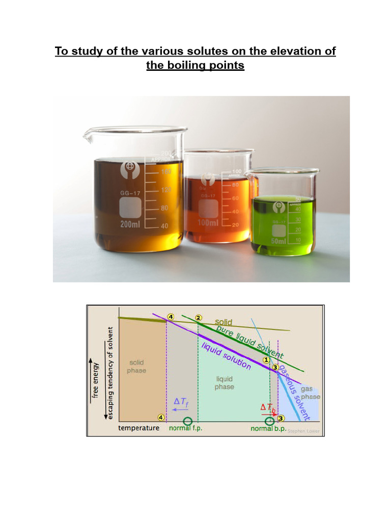 Boiling Point Elevation Study | PDF | Boiling | Continuum Mechanics