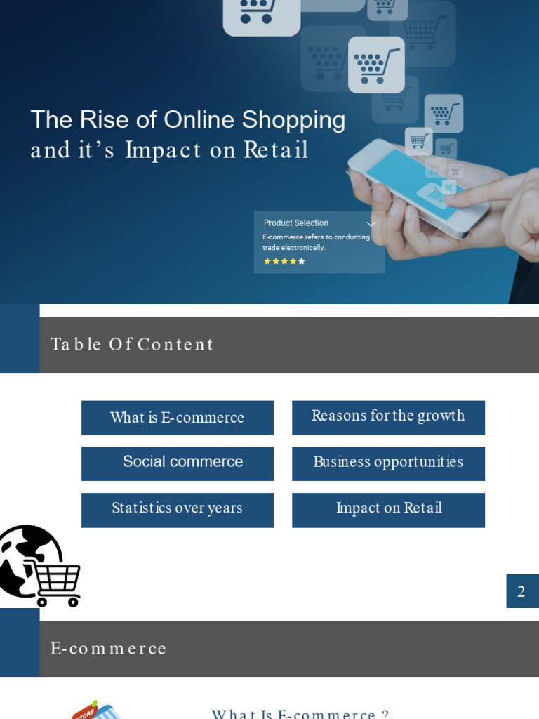 The Rise of Online Shopping and It's Impact On Retail - V1 | PDF | E Commerce | Retail