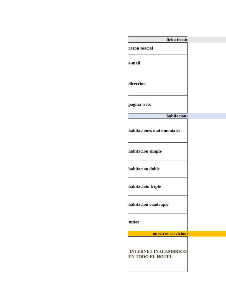 Ficha Tecnica | PDF | Edificios y estructuras