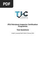 IFIA Petroleum Inspector Certification Programme | PDF | Professional ...