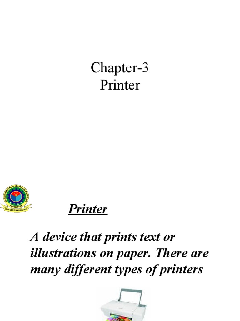 Chapter Printer) | PDF | Printer (Computing) | Office Equipment