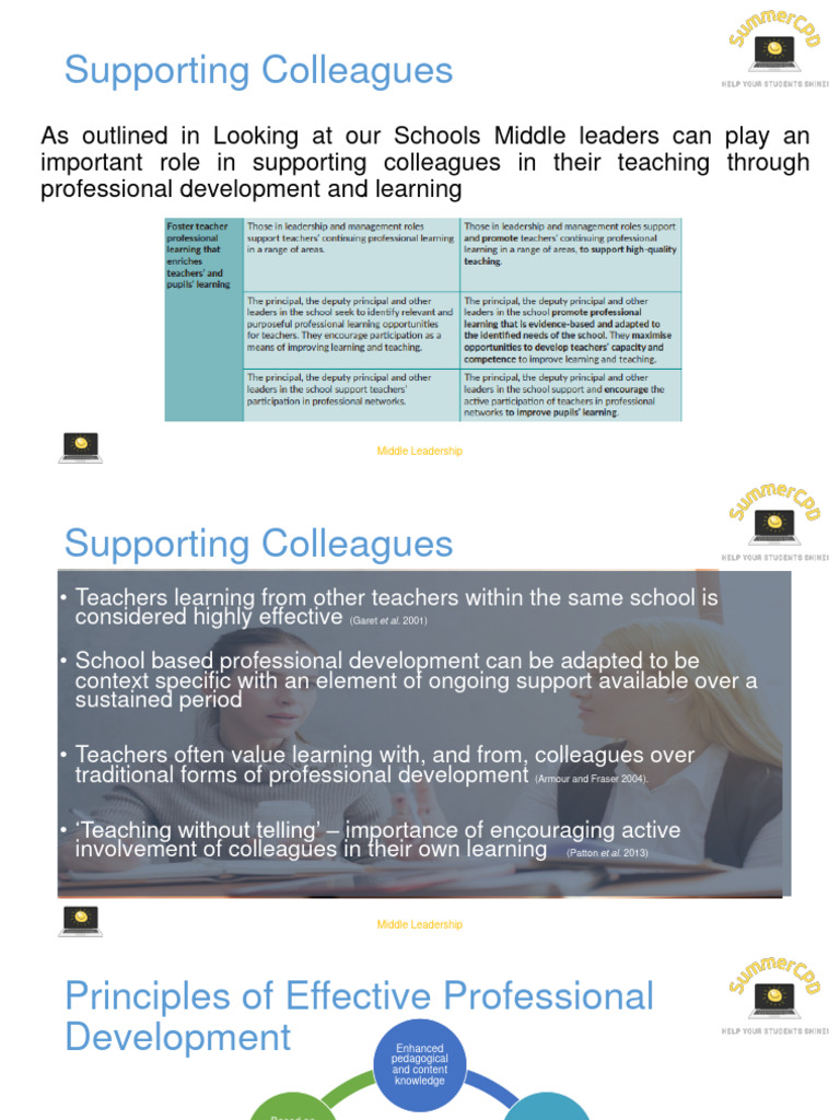 Supporting Colleagues | PDF | Learning | Teachers