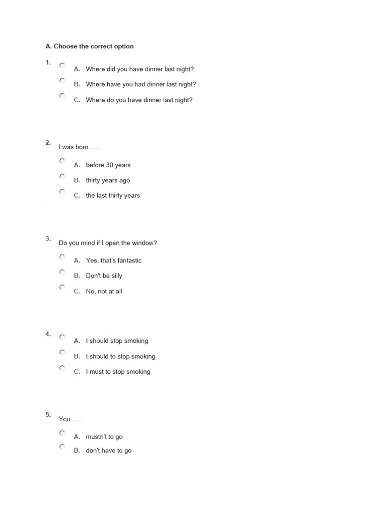 A2 Placement Test | PDF | Art
