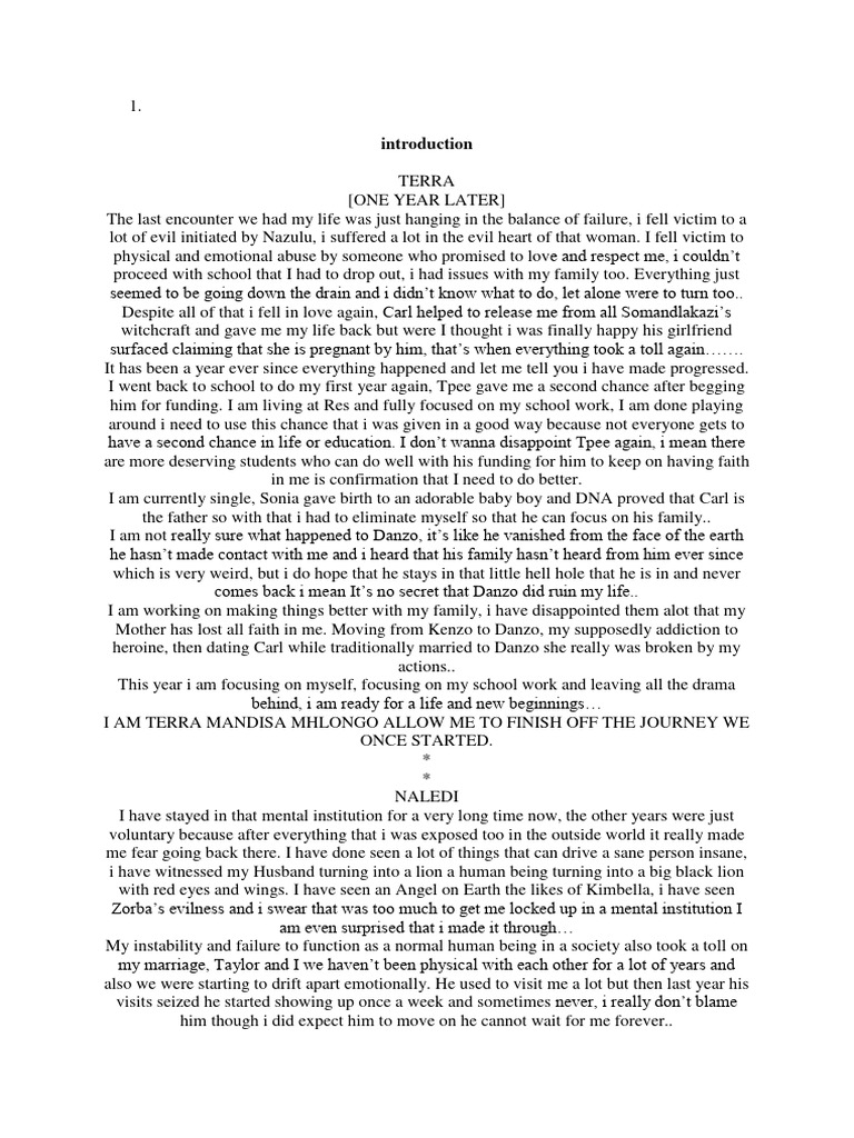 Introduction - PDF Tear's and Naledi | PDF