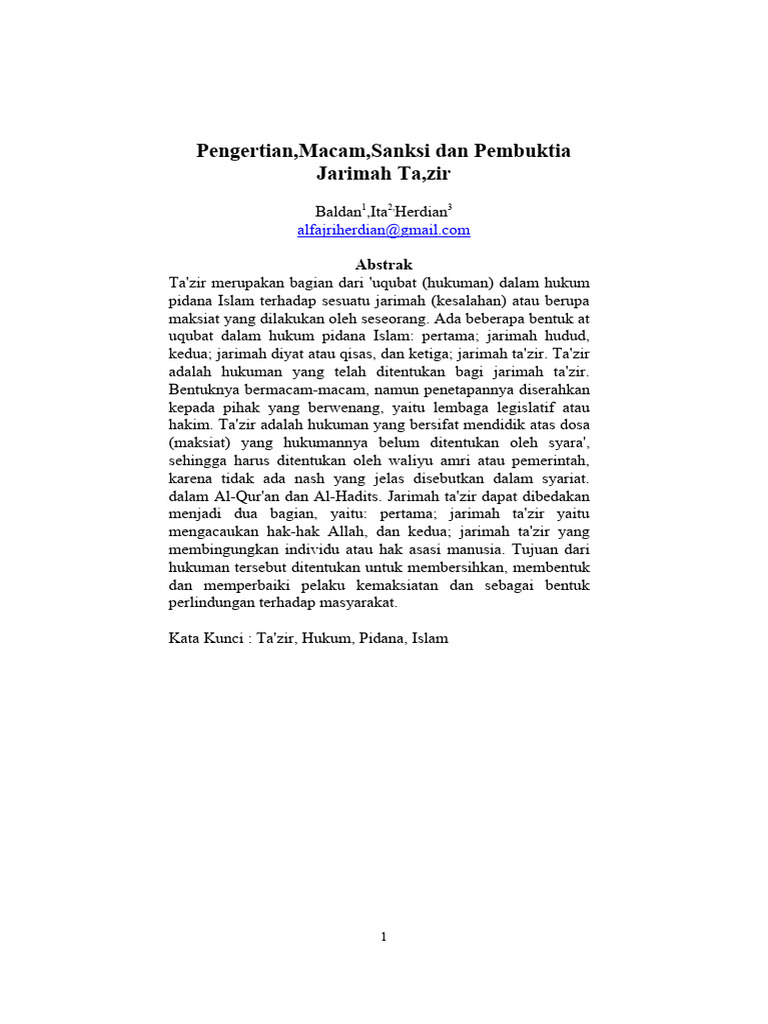 Fiqih Jinayat Kelompok Herdi | PDF | Filsafat