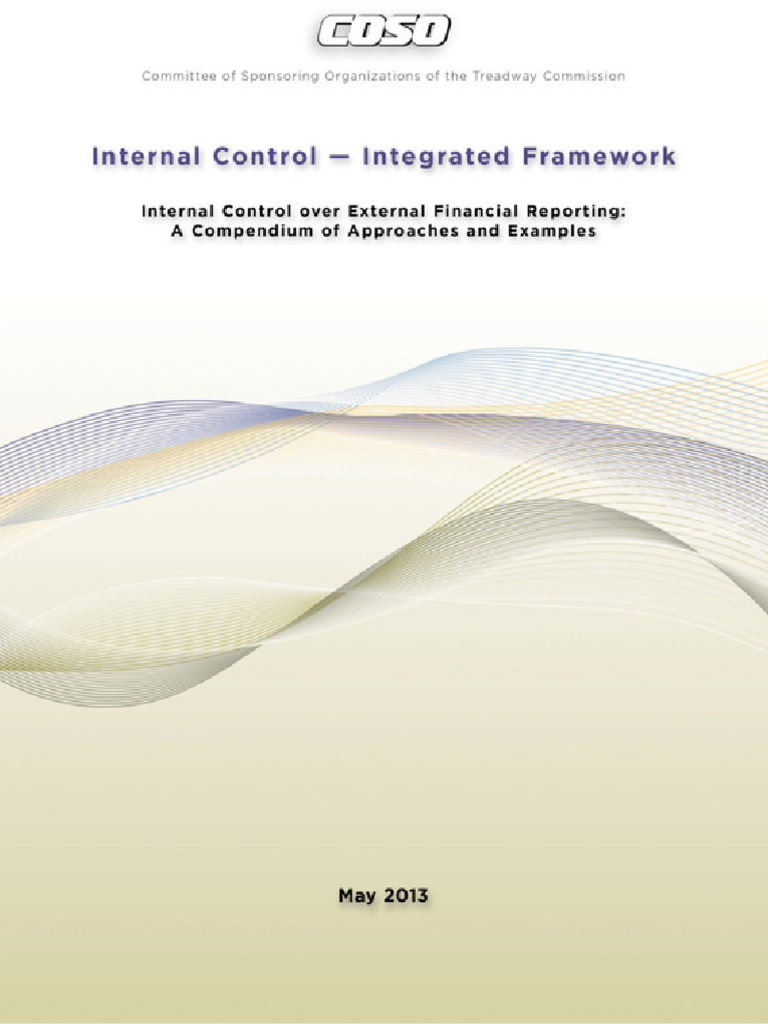 Internal Control - Integrated Framework Internal Control Over External ... Internal Control - Integrated Framework Internal Control Over External ...