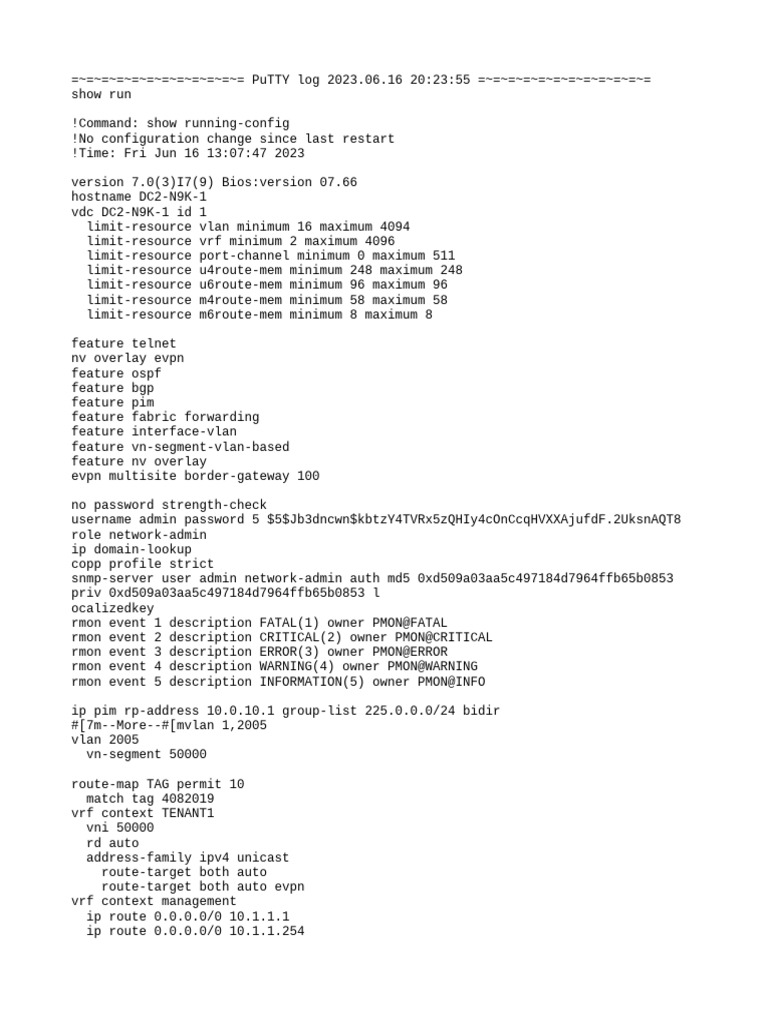 dc2-n9K1 | PDF | Ip Address | Internet Protocols