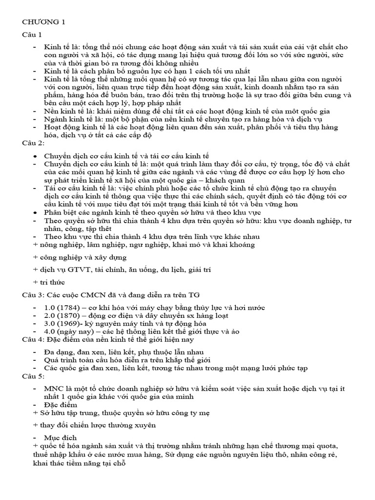 câu hỏi ôn tập NMKT | PDF